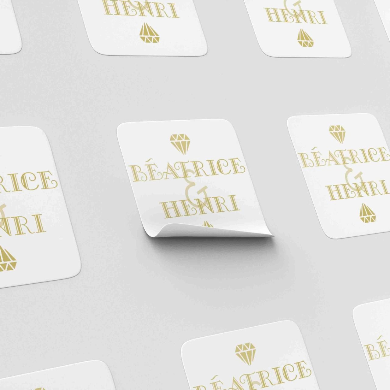 Stickers carrés Gatsby "Années 20"